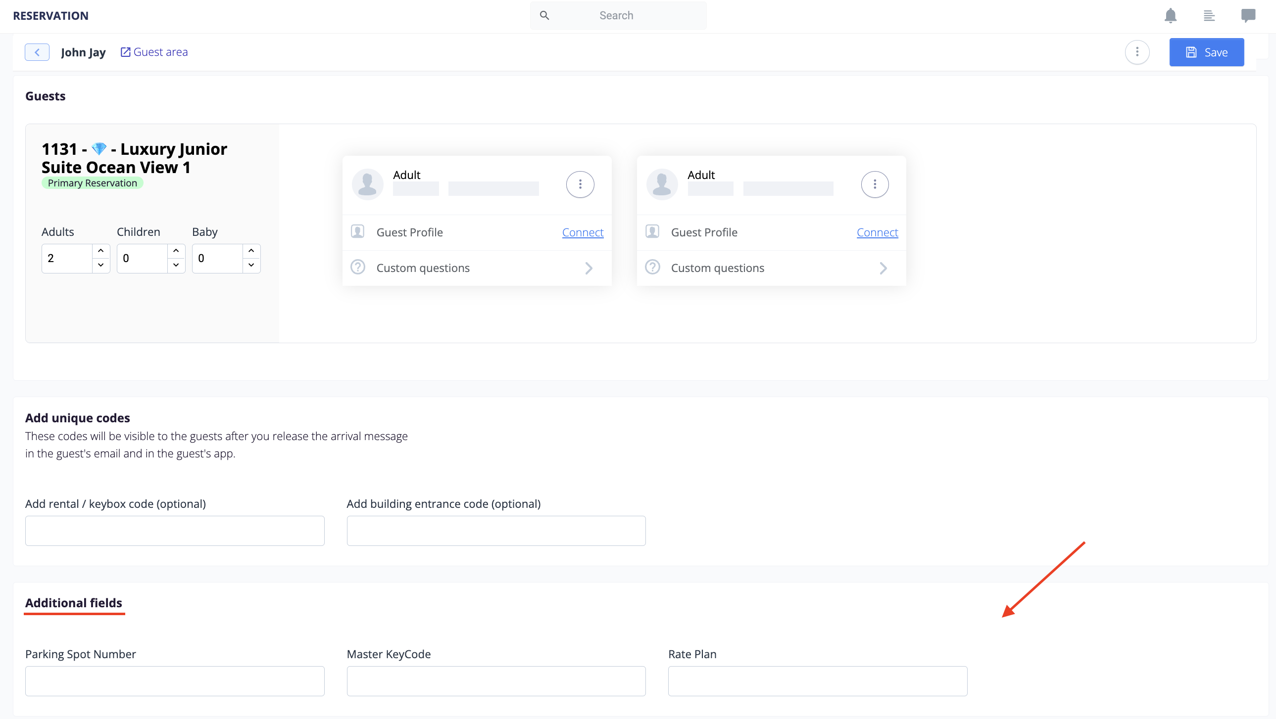 Additional Fields for Reservations and Rooms/Rentals – Duve